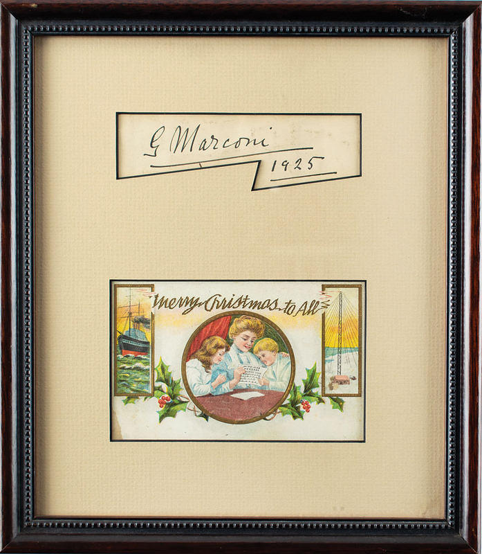 Guglielmo Marconi Signature | RR Auction