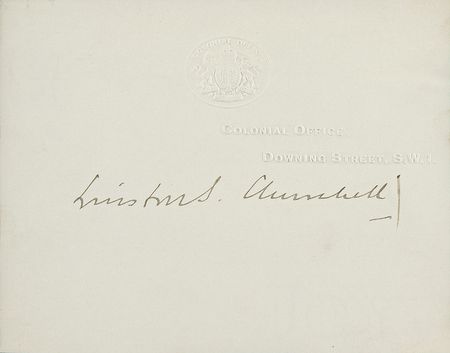 Winston Churchill Signature | RR Auction