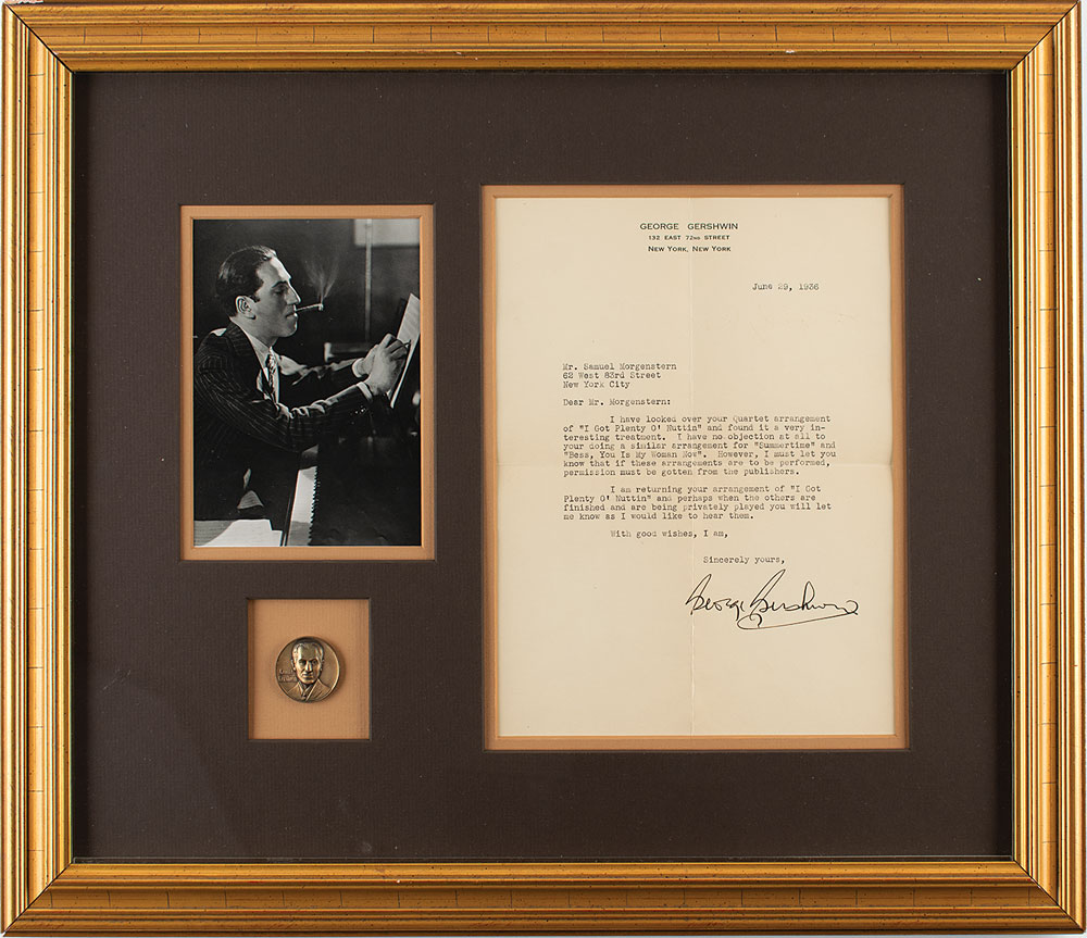 George Gershwin: I have looked over your Quartet arrangement of I Got