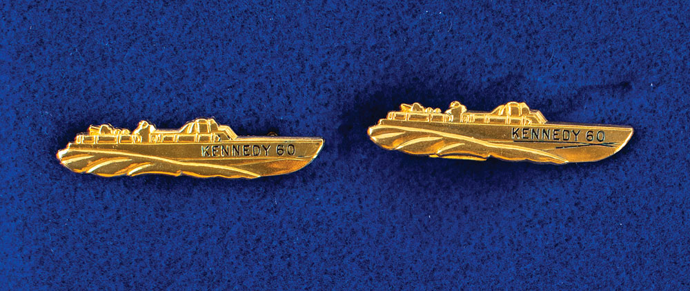 John F. Kennedy 1960 PT-109 Campaign Pin and Tie Bar Campaign Pins