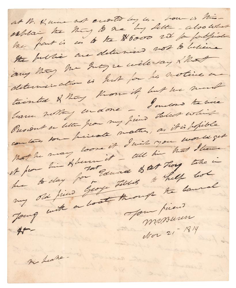 Martin Van Buren | RR Auction