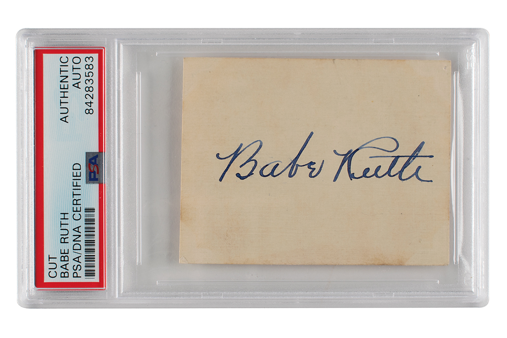 Babe Ruth Signature | RR Auction