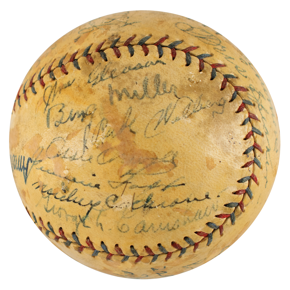 1928 Philadelphia Athletics Team-Signed Baseball | RR Auction
