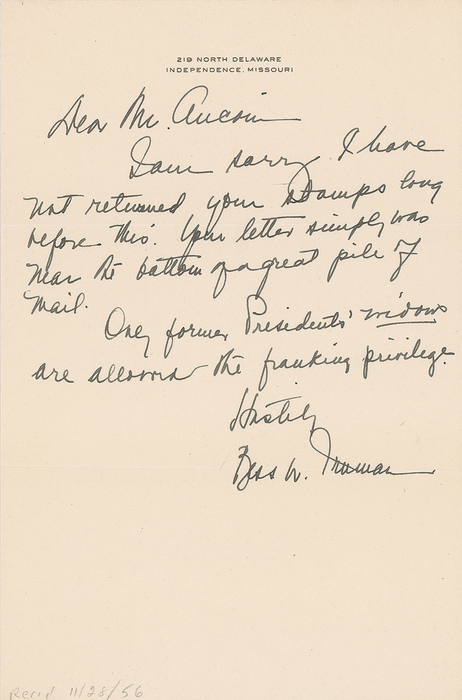 Bess Truman | RR Auction