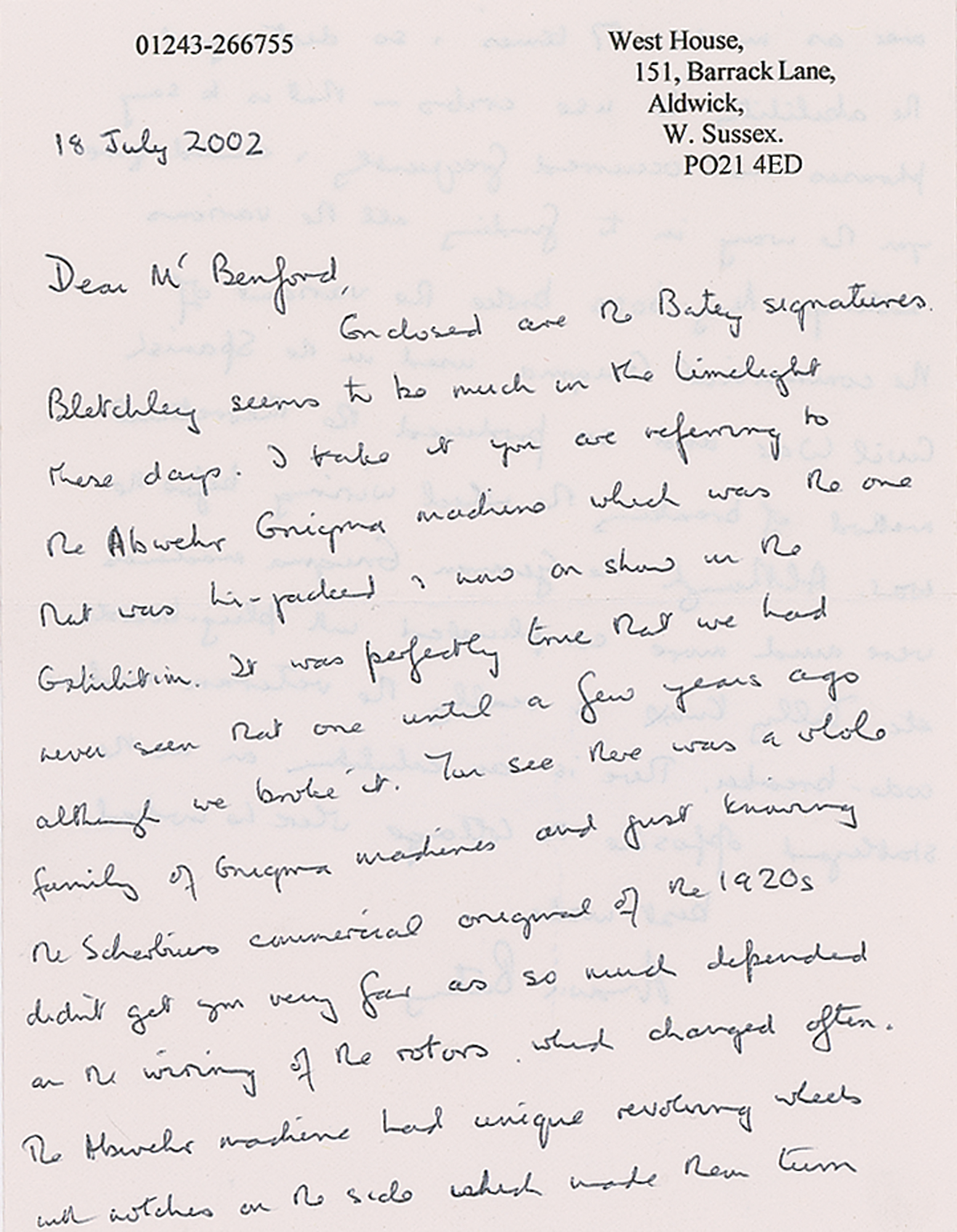Mavis Batey Autograph Letter Signed | RR Auction