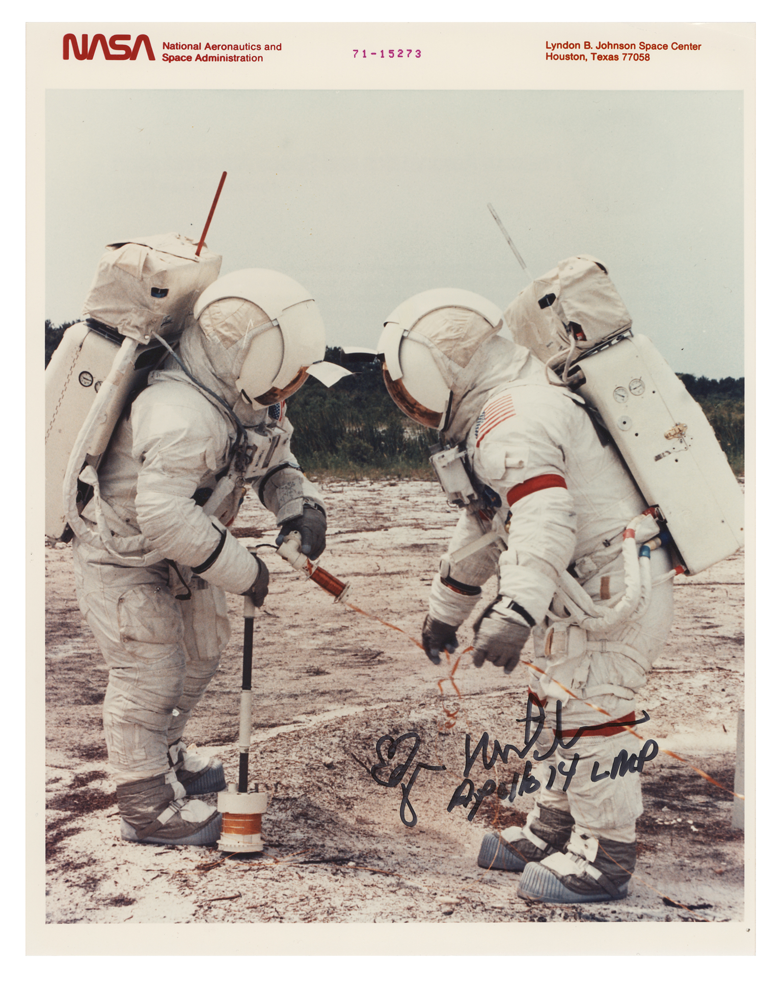 Edgar Mitchell Signed Photograph | RR Auction