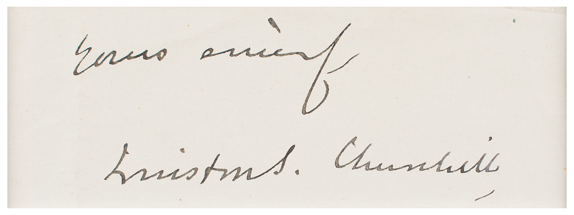 Winston Churchill Signature | RR Auction