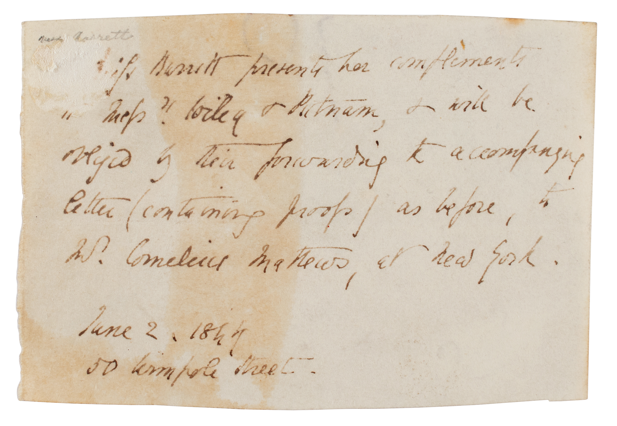 Elizabeth Barrett Browning Autograph Letter Signed | RR Auction
