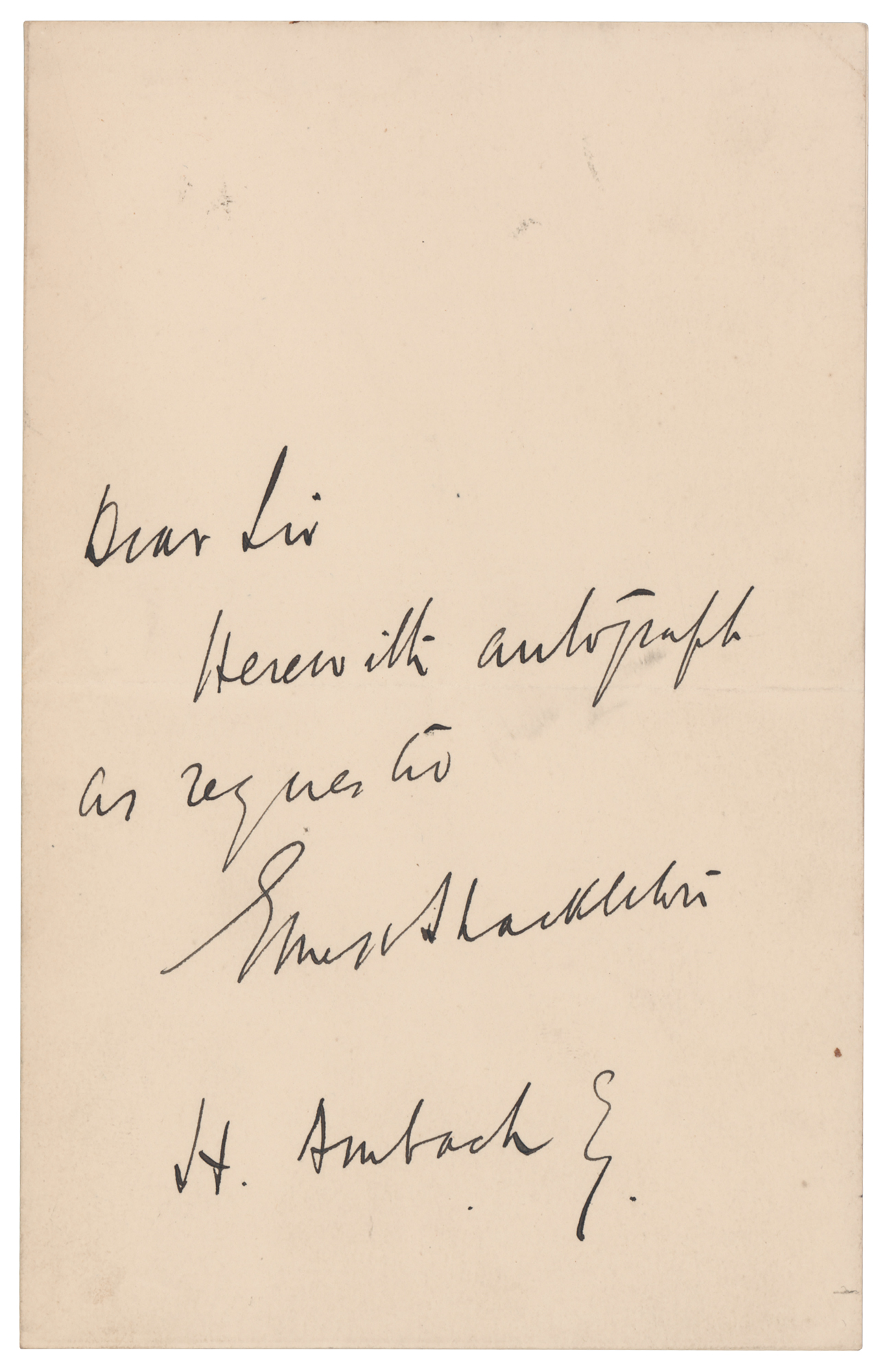 Ernest Shackleton Autograph Letter Signed | RR Auction