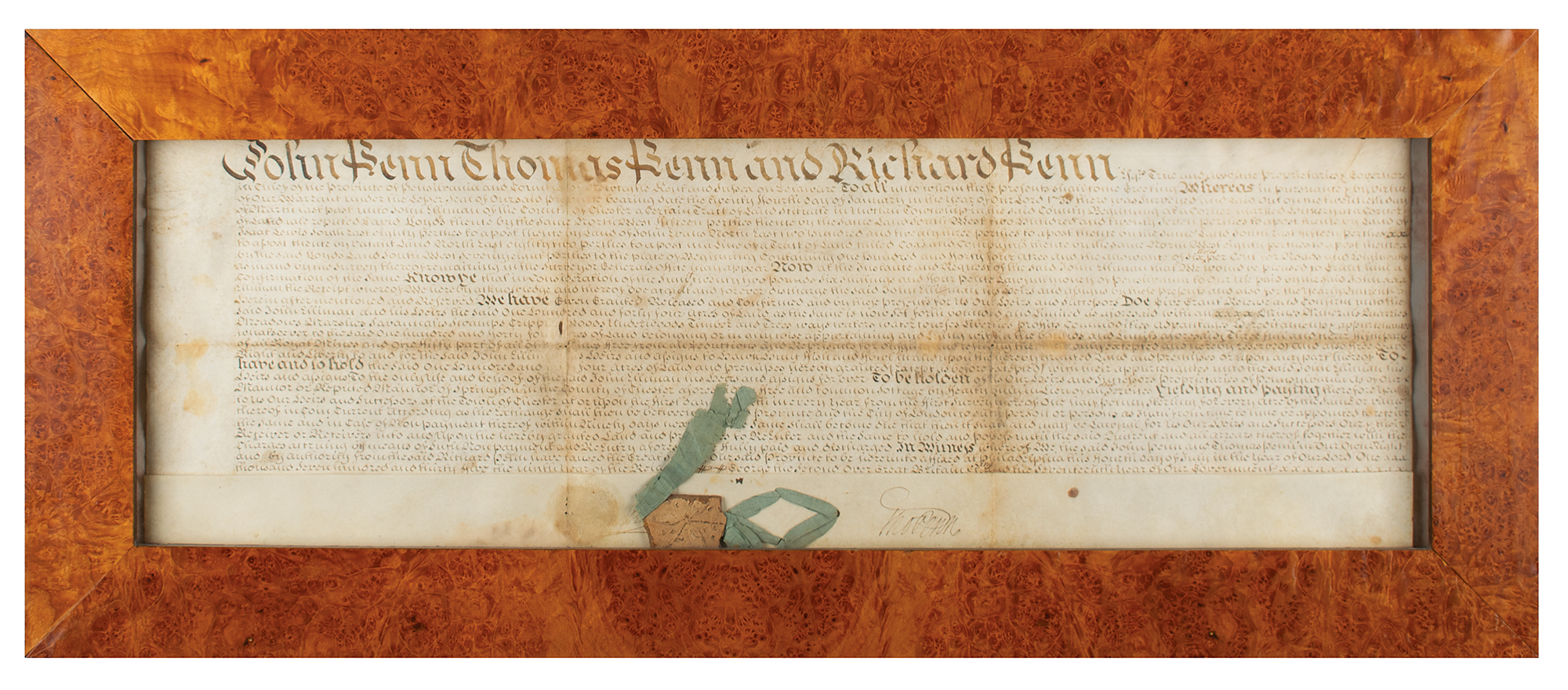 Thomas Penn Document Signed | RR Auction