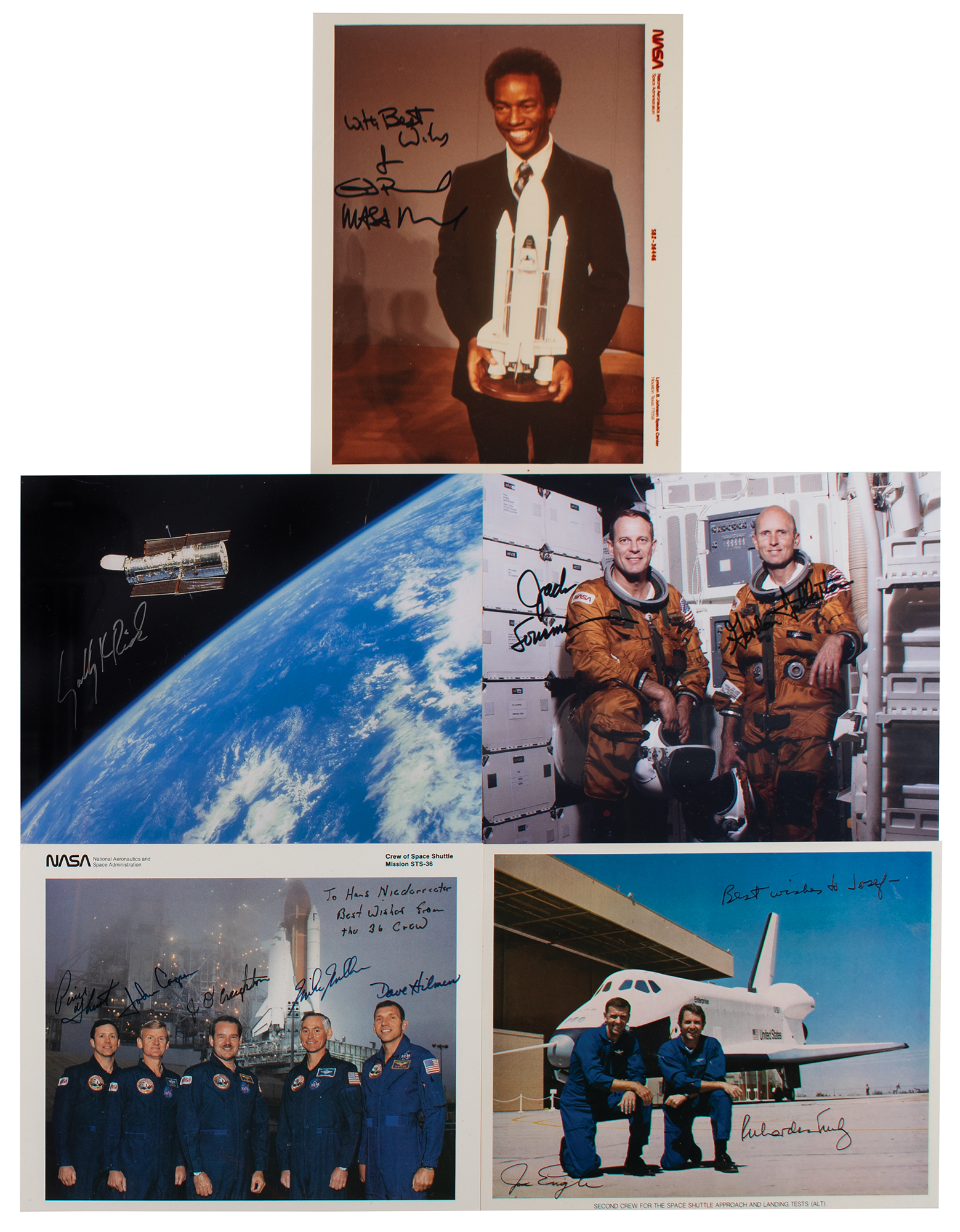 Space Shuttle (5) Signed Photographs | RR Auction