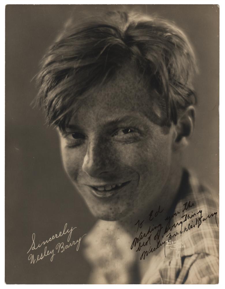 Wesley Barry Signed Photograph | RR Auction