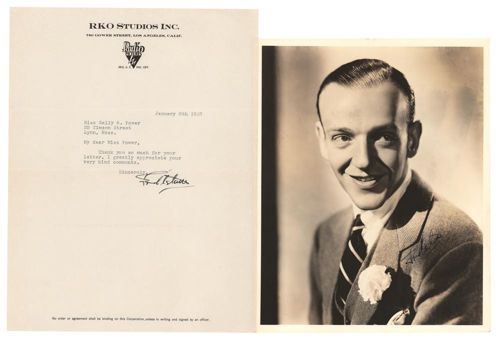 Fred Astaire Signed Photograph and Typed Letter Signed | RR Auction