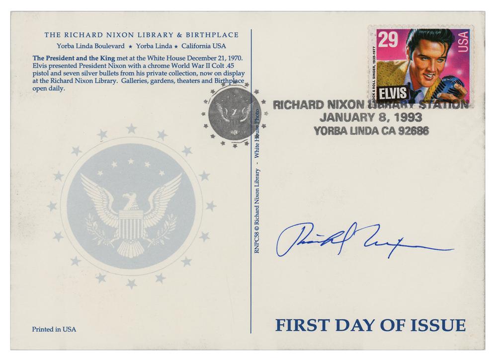 Richard Nixon Signed FDC Postcard | RR Auction