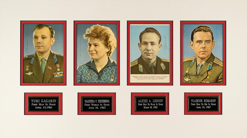 Cosmonauts (4) Signed Postcard Photographs | RR Auction