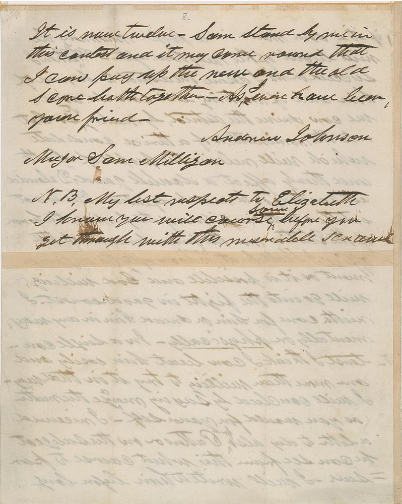Andrew Johnson Autograph Letter Signed | RR Auction