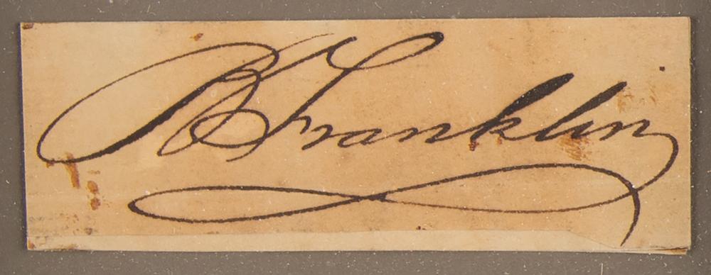 Benjamin Franklin Signature | RR Auction