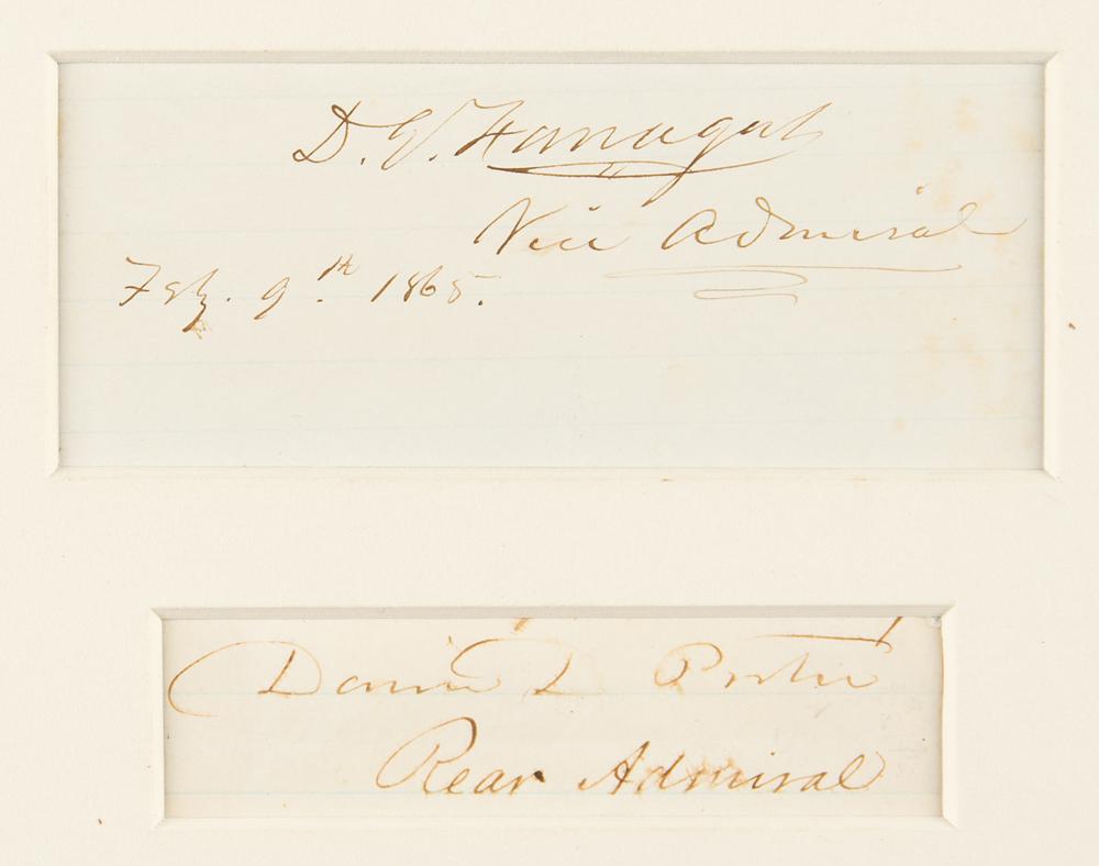 David G. Farragut and David Dixon Porter Signatures | RR Auction