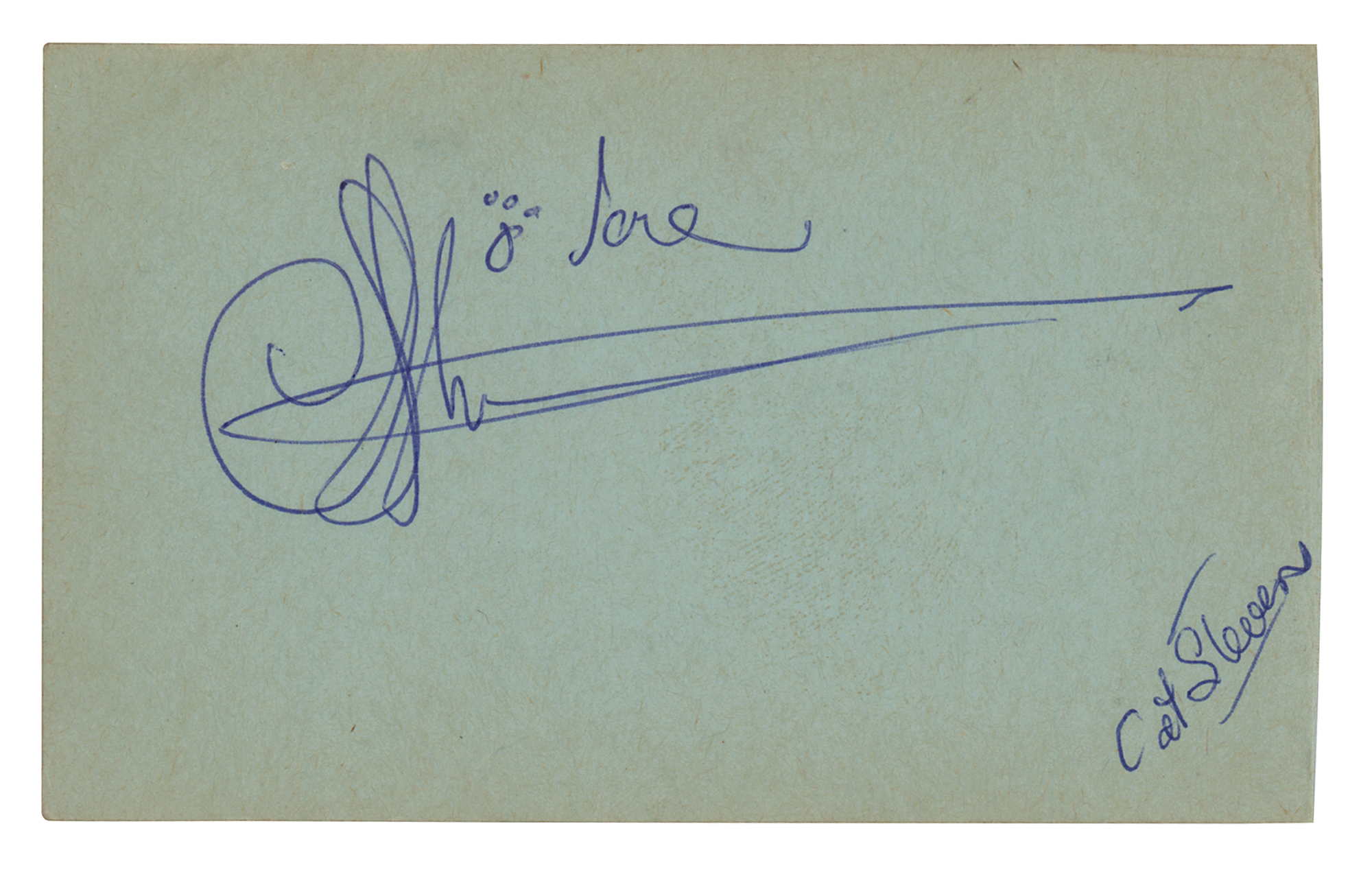 Cat Stevens Signature | RR Auction