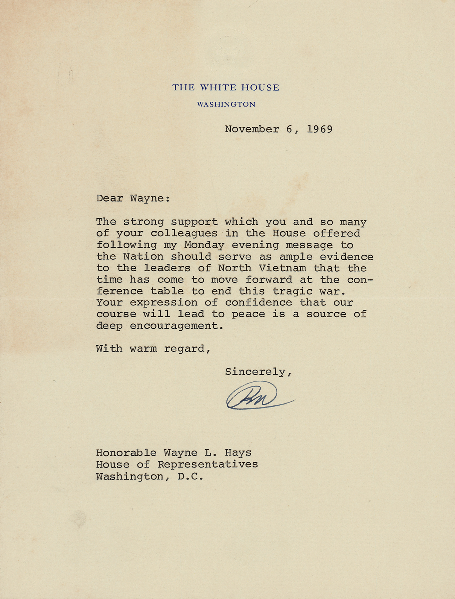 Richard Nixon Typed Letter Signed as President | RR Auction