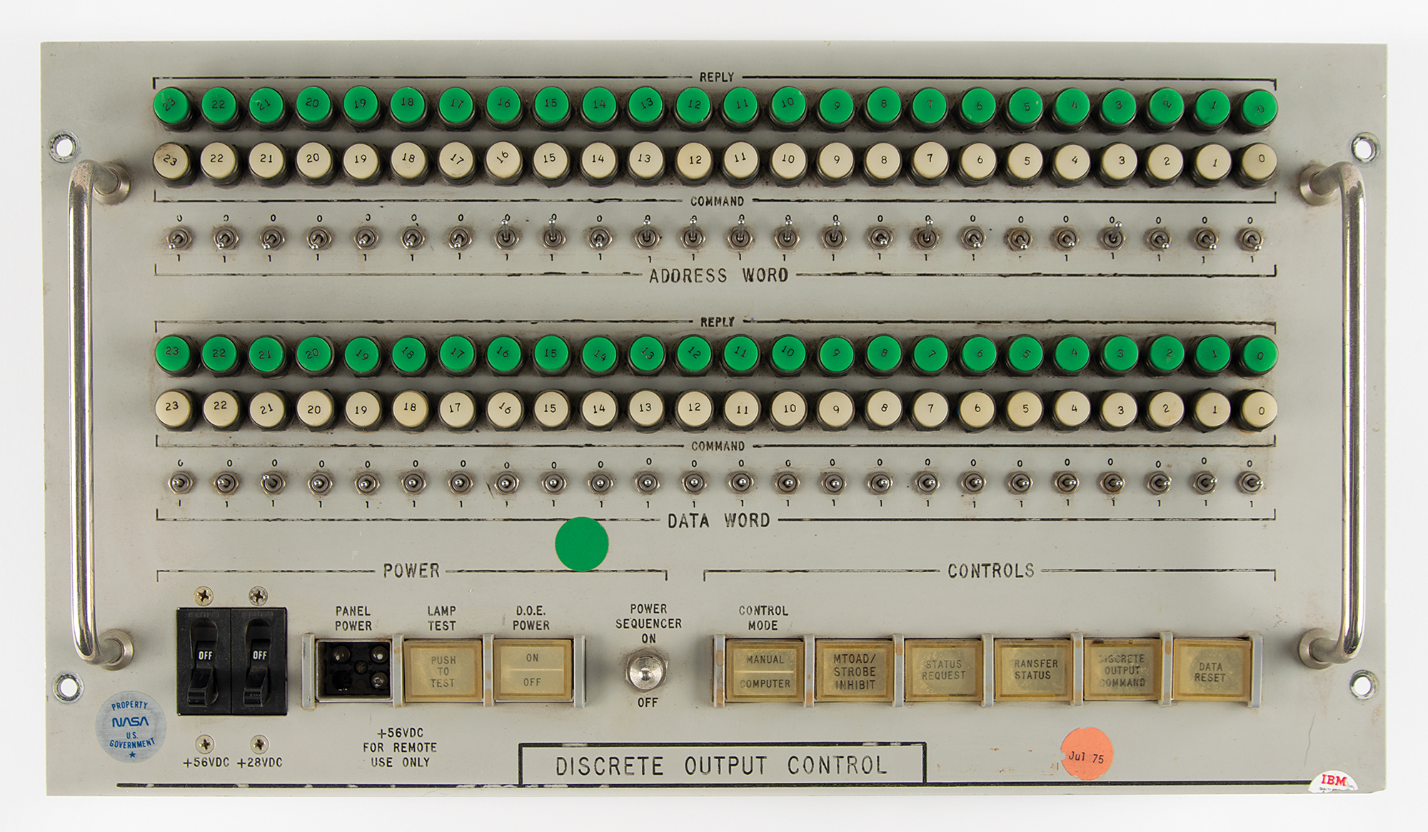 NASA Discrete Output Control Panel | RR Auction