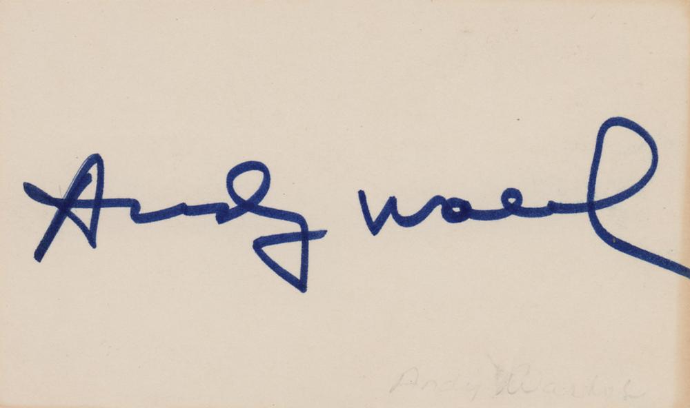 Andy Warhol Signature | RR Auction