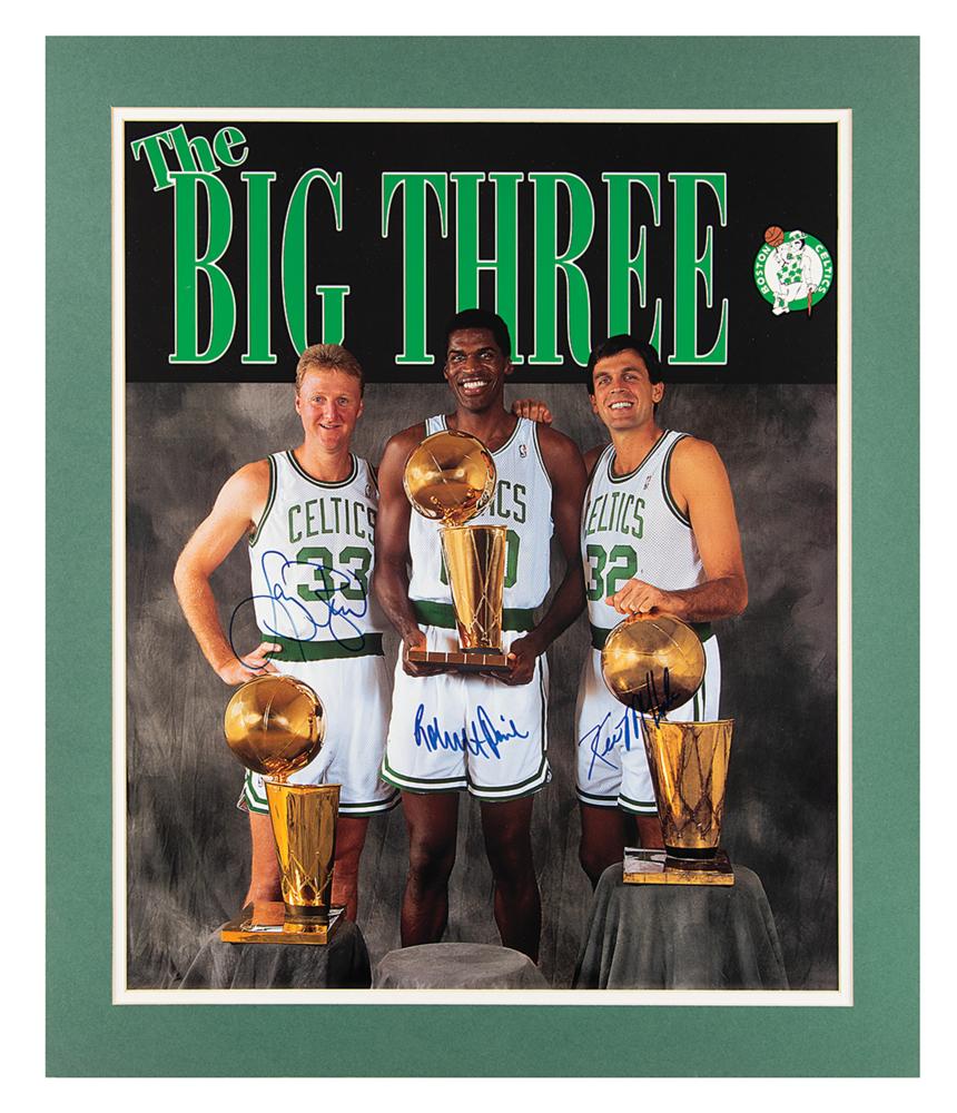 Boston Celtics: Larry Bird, Kevin McHale, and Robert Parish Signed