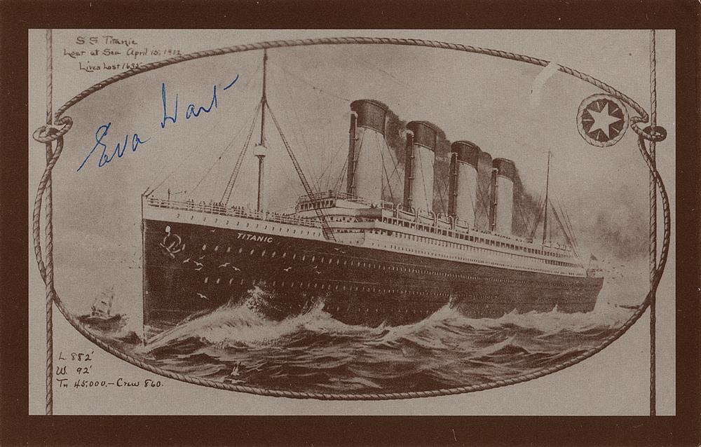 Titanic: Millvina Dean, Eva Hart, and Eleanor Shuman (3) Signed Items
