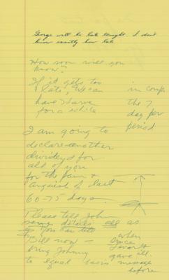 Howard Hughes Handwritten Notes | RR Auction
