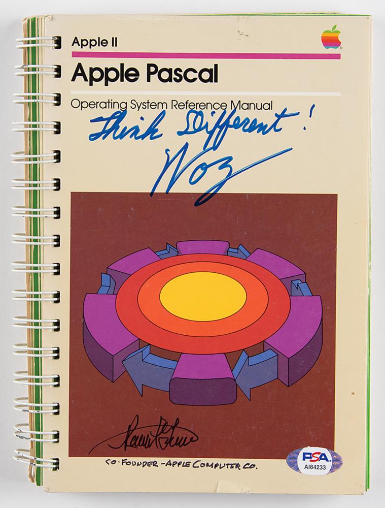 Steve Wozniak and Ron Wayne Signed Apple Pascal Manual | RR Auction
