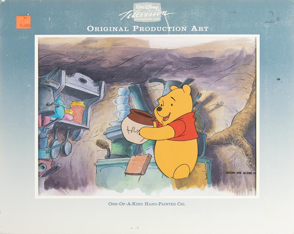Winnie the Pooh production cel from The New Adventures of Winnie the