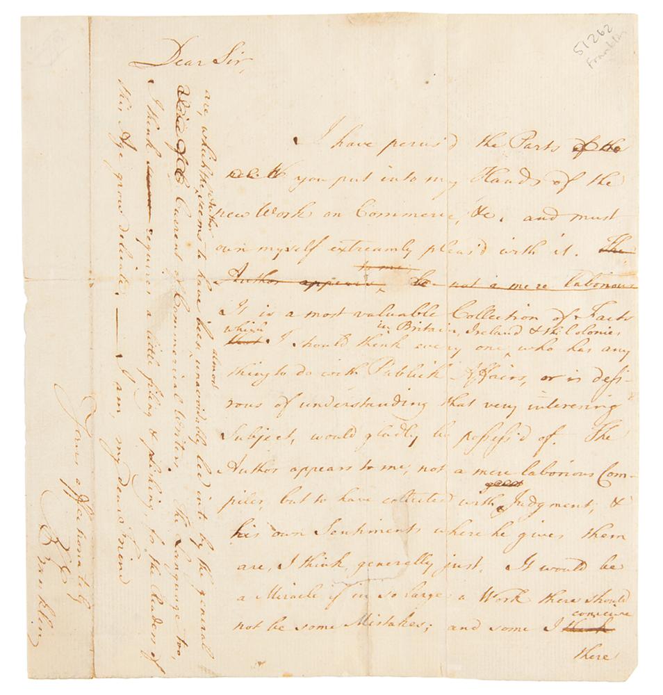 Benjamin Franklin Autograph Letter Signed | RR Auction