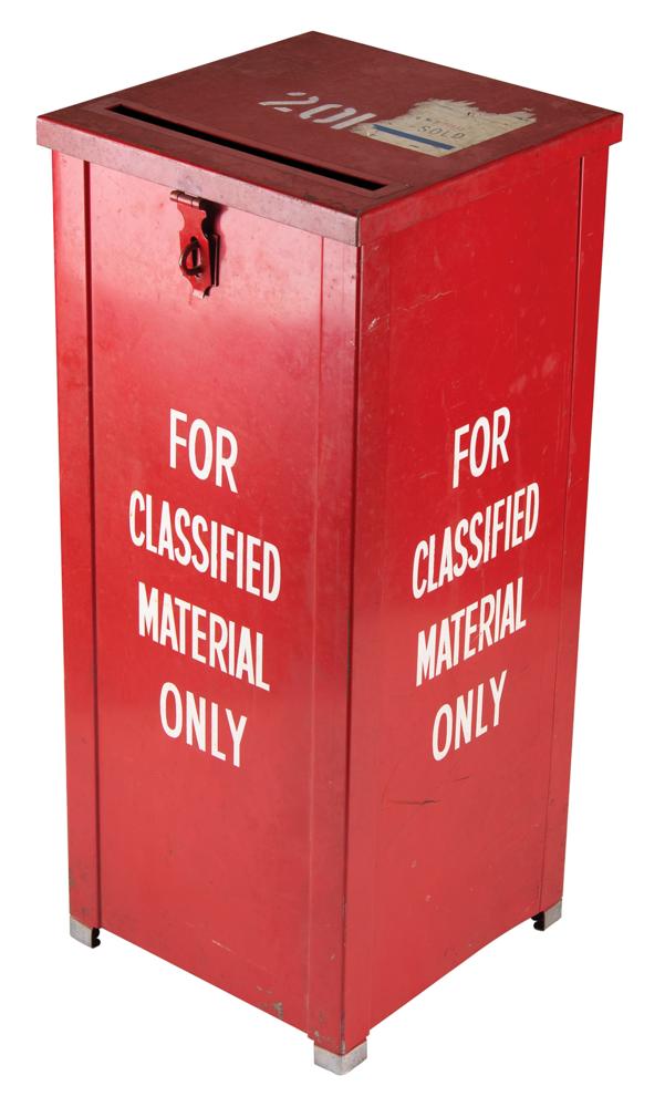 Government Issued 1950s Burn Box | RR Auction