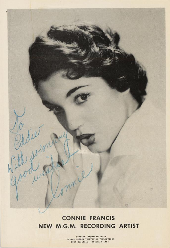 Connie Francis Signed Photograph | RR Auction