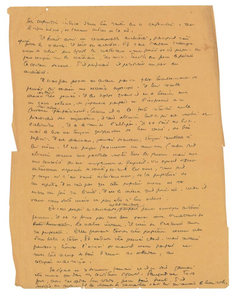 Antoine de Saint-Exupery Handwritten Manuscript with Sketch | RR