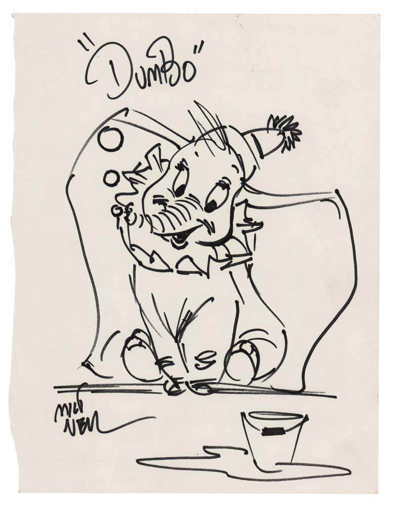 Milt Neil Signed Sketch | RR Auction