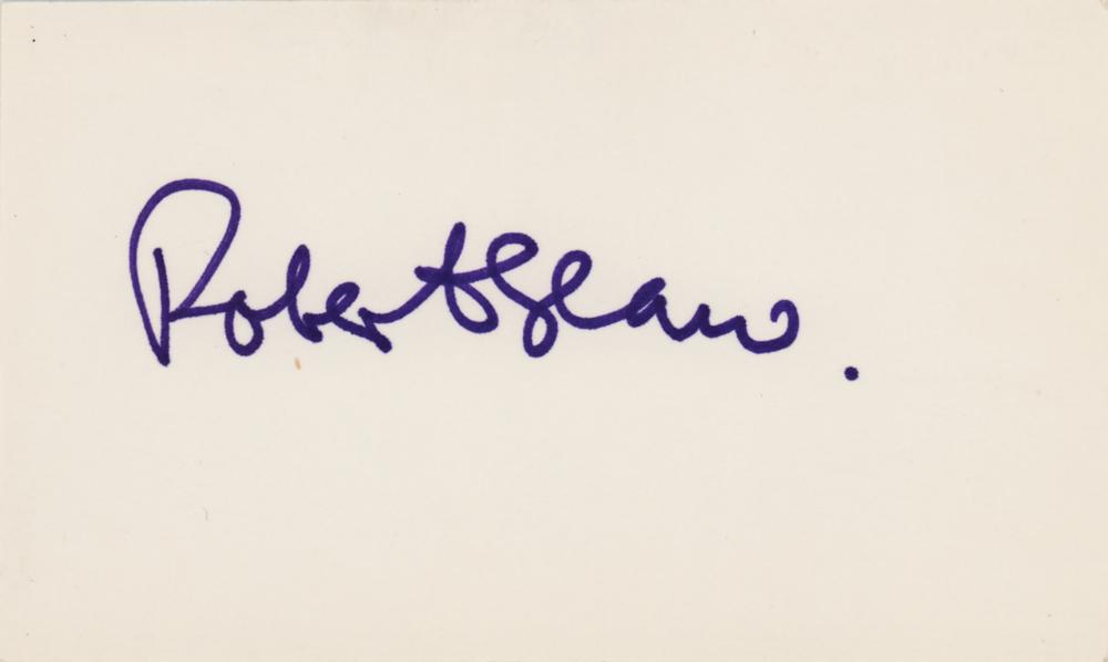 Robert Shaw Signature | RR Auction