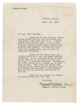 Margaret Mitchell Typed Letter Signed on Gone With the Wind | RR
