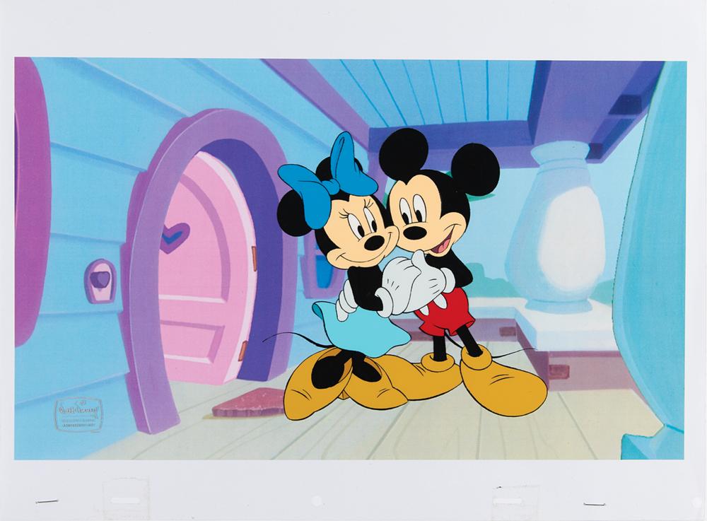 Mickey and Minnie Mouse production cel from Mickey Mouse Works | RR
