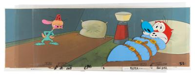Ren and Stimpy production key master background set-up from The Ren