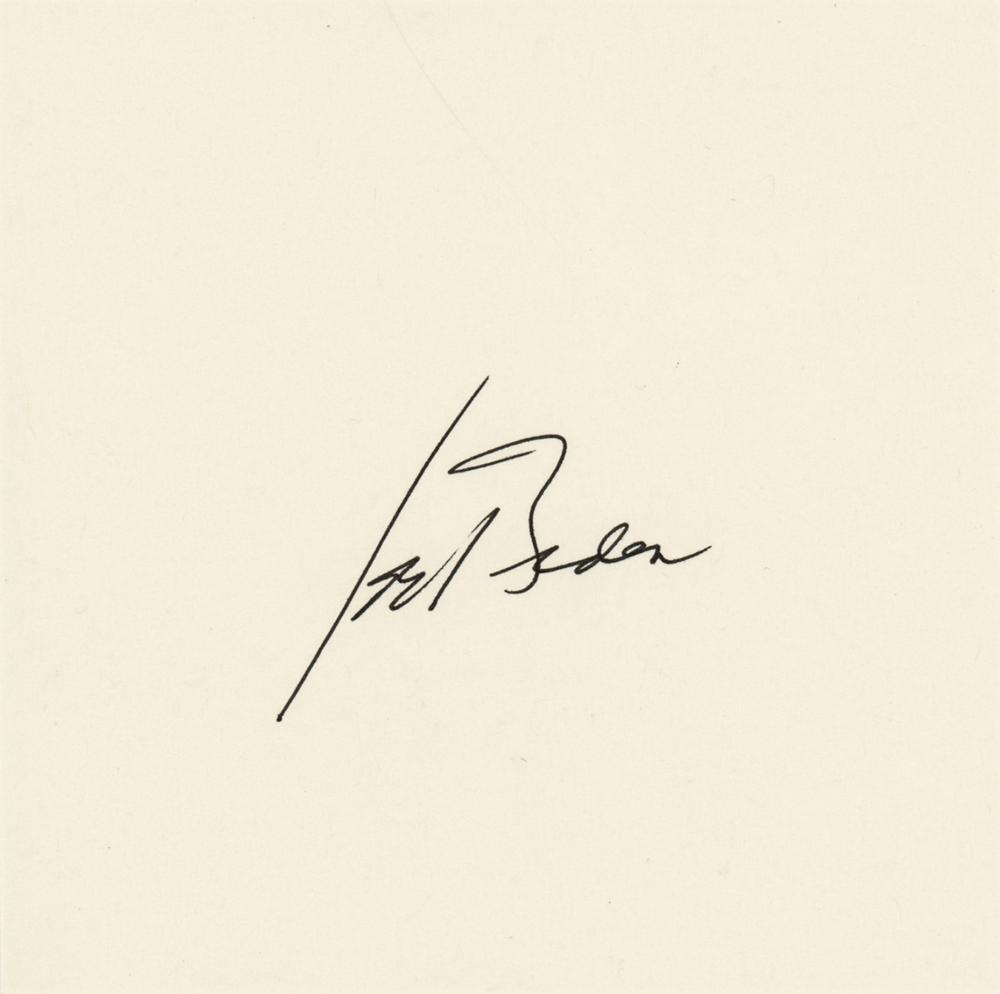 Joe Biden Signature | RR Auction