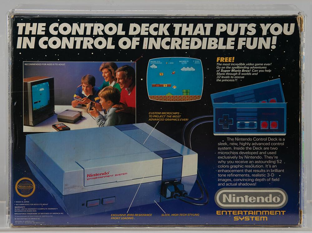 Nintendo Entertainment System (NES) with Super Mario Bros. Game Pak