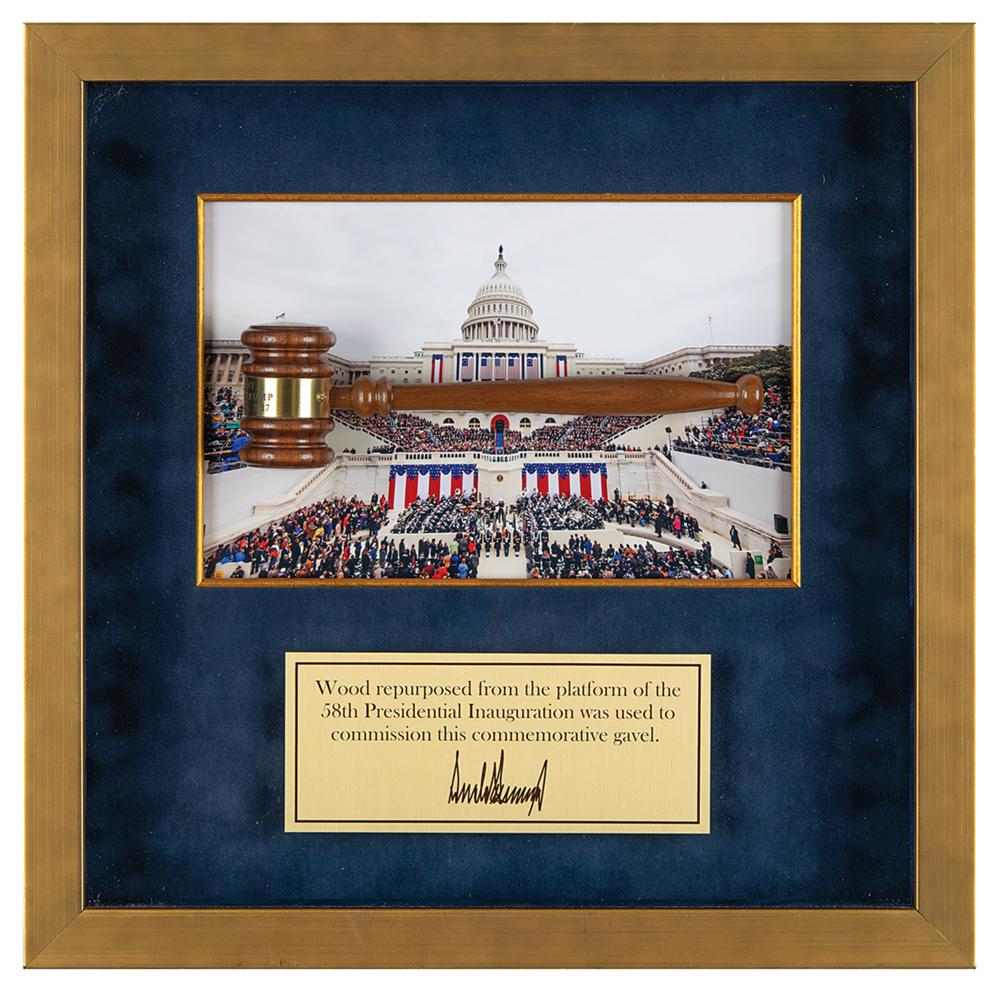 Donald Trump 2017 Inauguration Gavel - Repurposed from Platform Wood