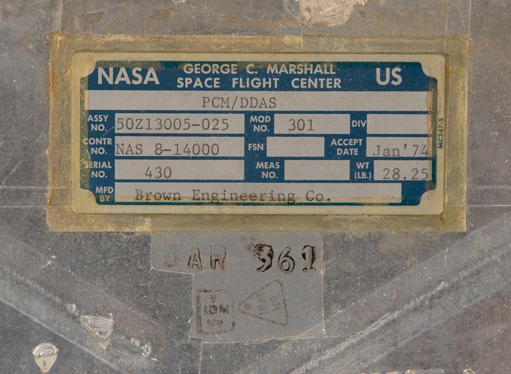 Saturn V Instrument Unit Pulse Code Modulation / Digital Data