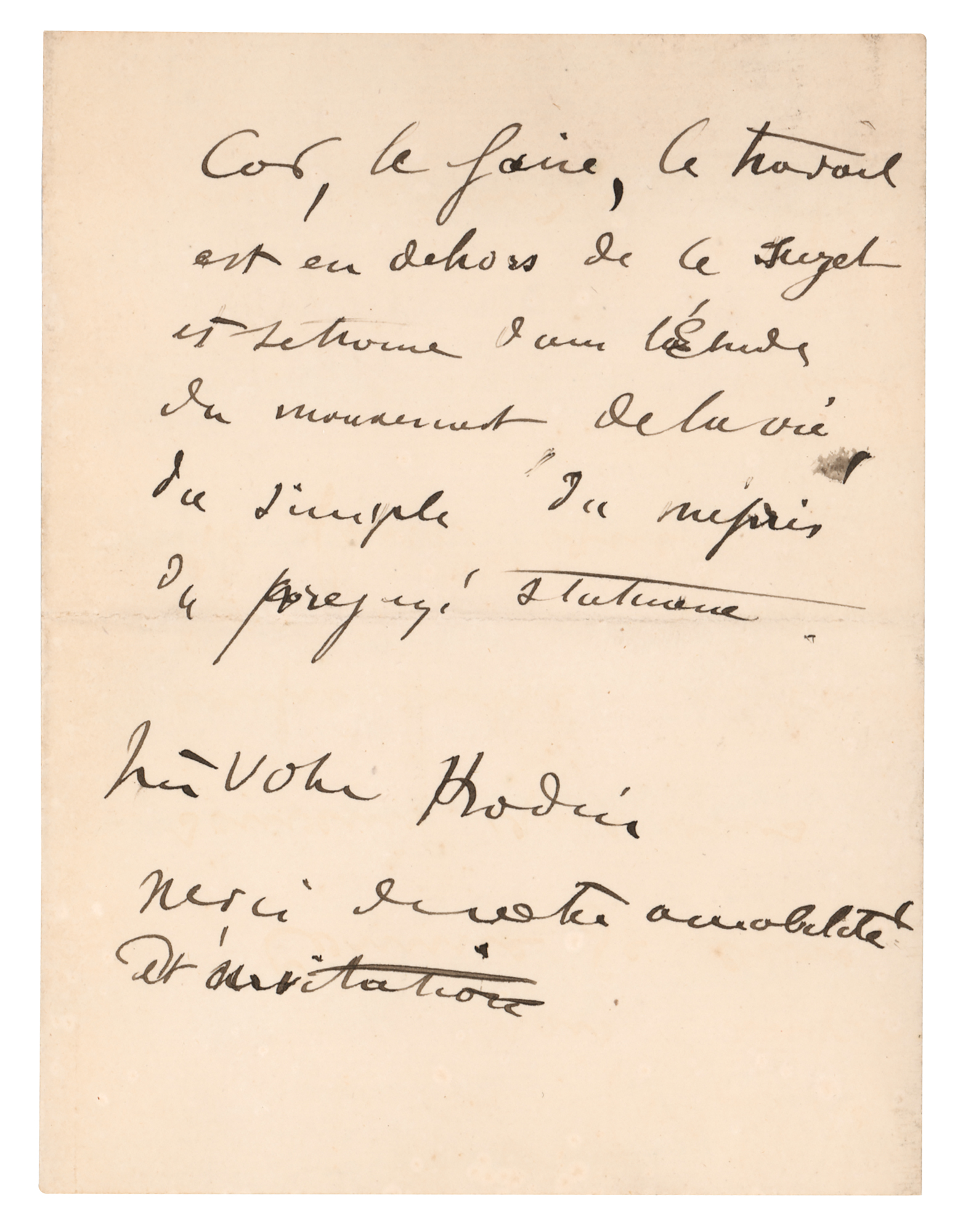 Auguste Rodin Autograph Letter Signed | RR Auction