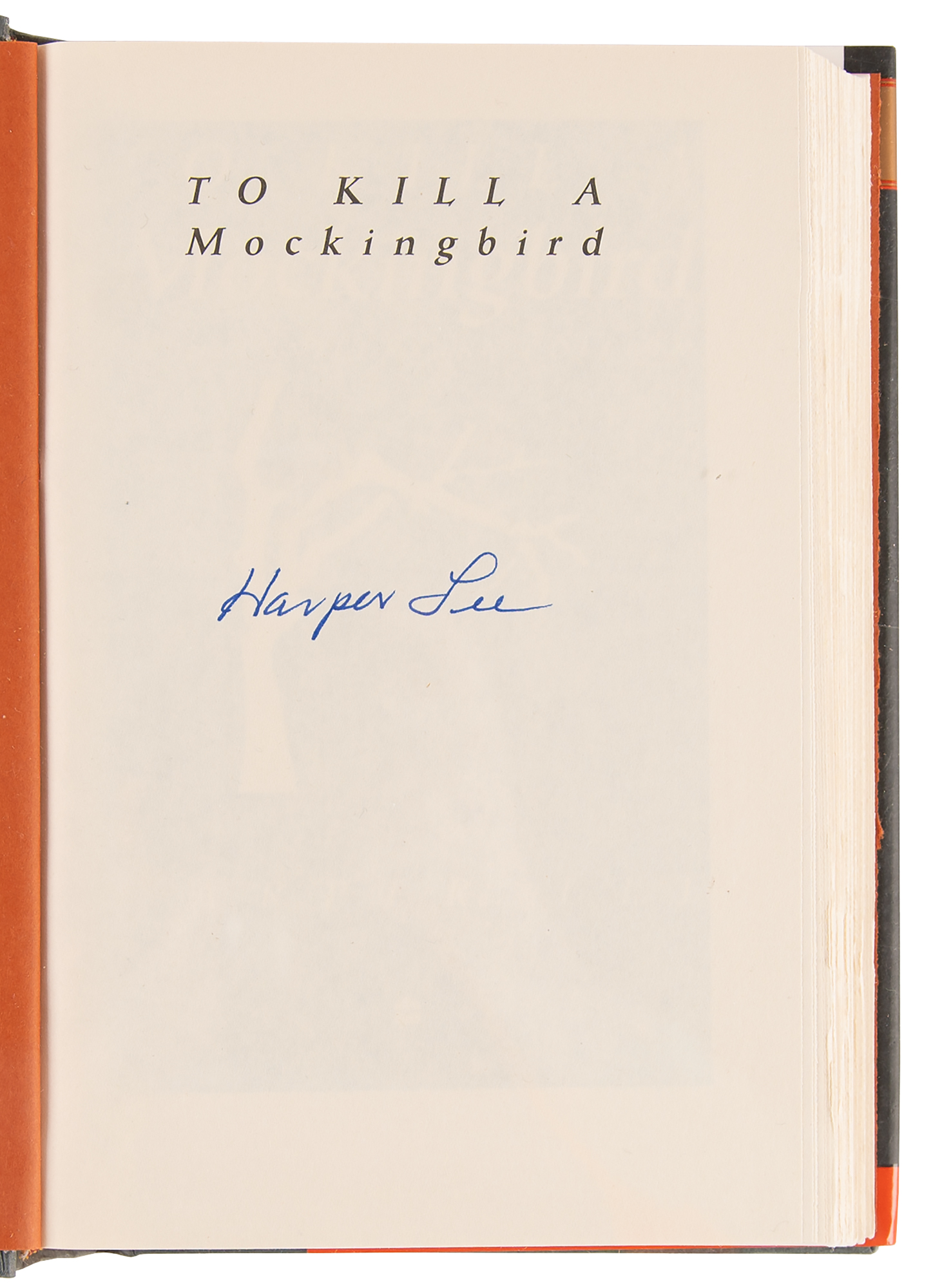 Harper Lee Signed Book - To Kill a Mockingbird (40th Anniversary