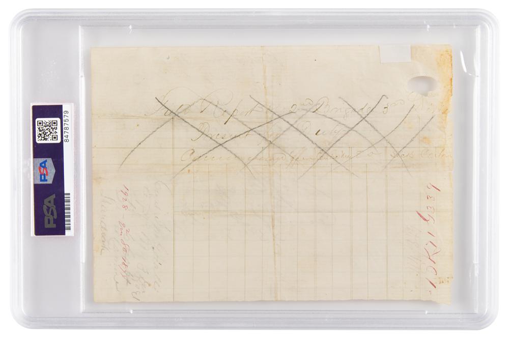 George A. Custer Autograph Document Signed | RR Auction