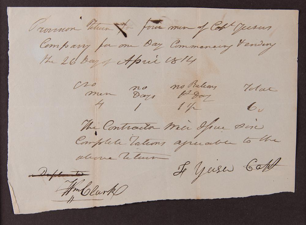 William Clark Document Signed - Ten Years After the Famous 'Lewis