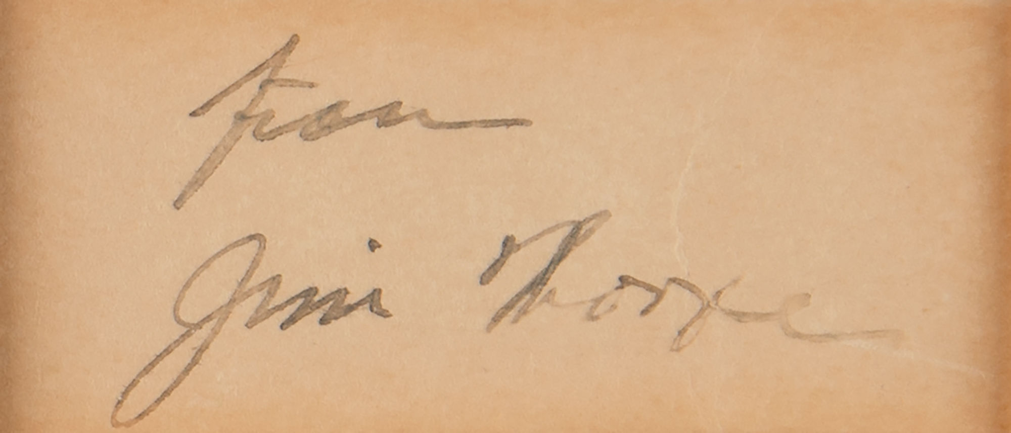 Jim Thorpe Signature | RR Auction