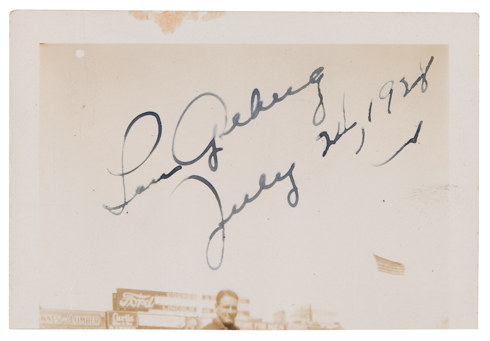 Lou Gehrig Signature | RR Auction
